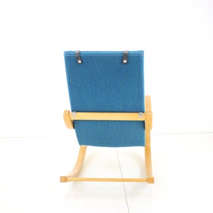 Mid-century Design Rocking Armchair, 1970s / Vintage Armchair / Blue ...