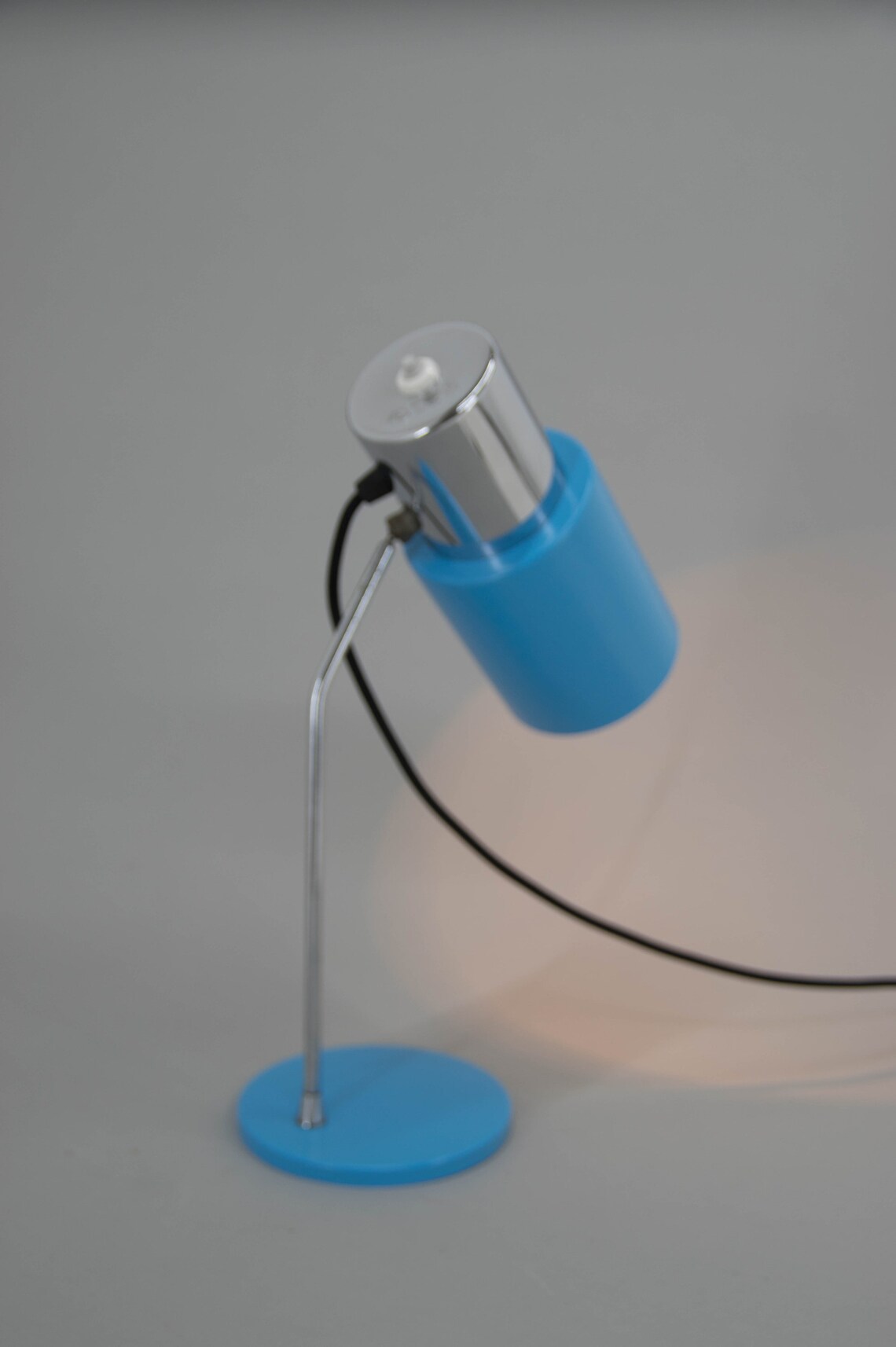 Mid-century Blue Table Lamp by Napako, 1970's / Vintage Table Lamp ...