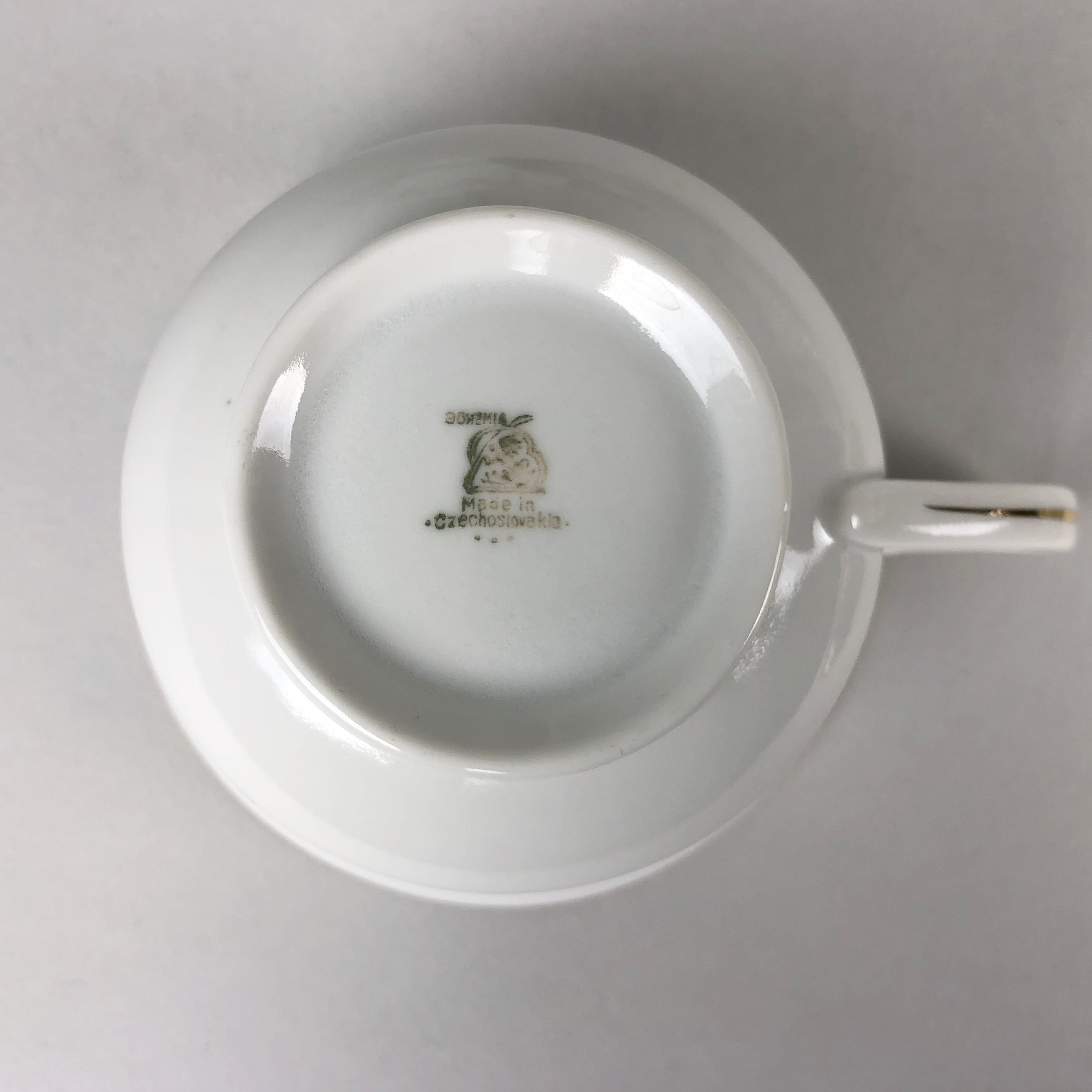 Vintage Porcelain Coffee Set for 6 / Coffee, Tea Pot, Six Cups With Saucers, Sugar Bowl ...