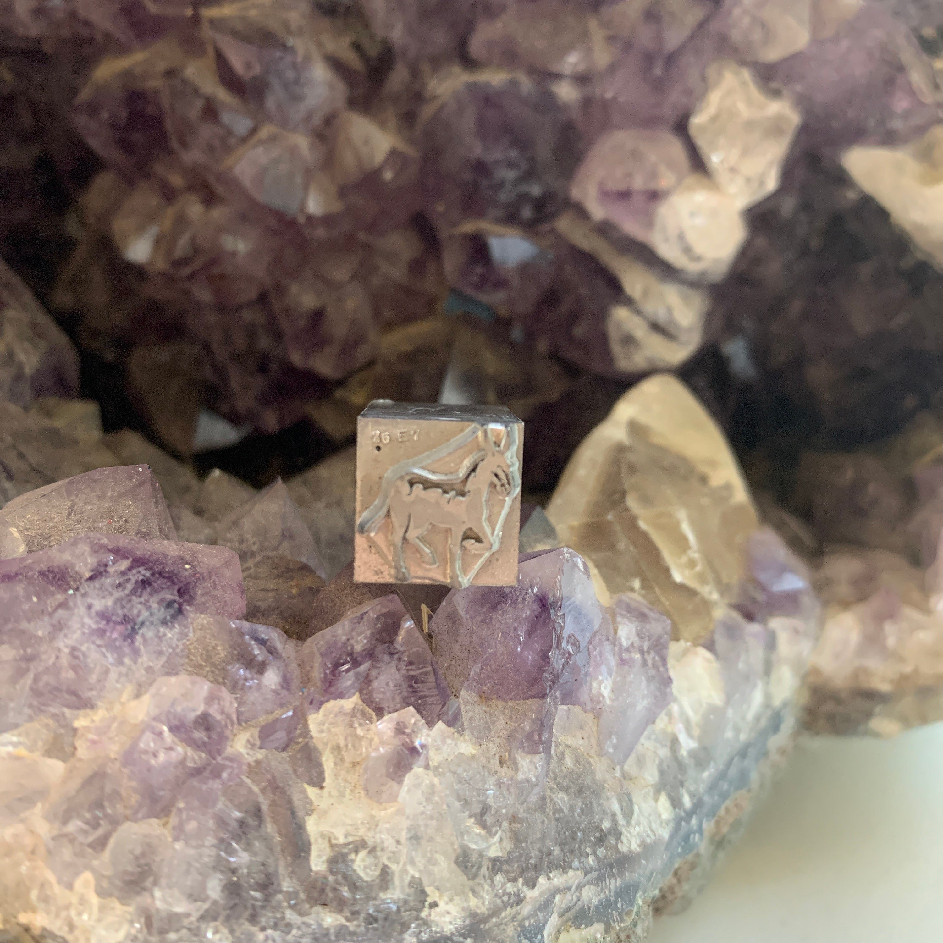 Vintage Donkey Printing Letter Press Printers Block 1/2” X 1/2 ...