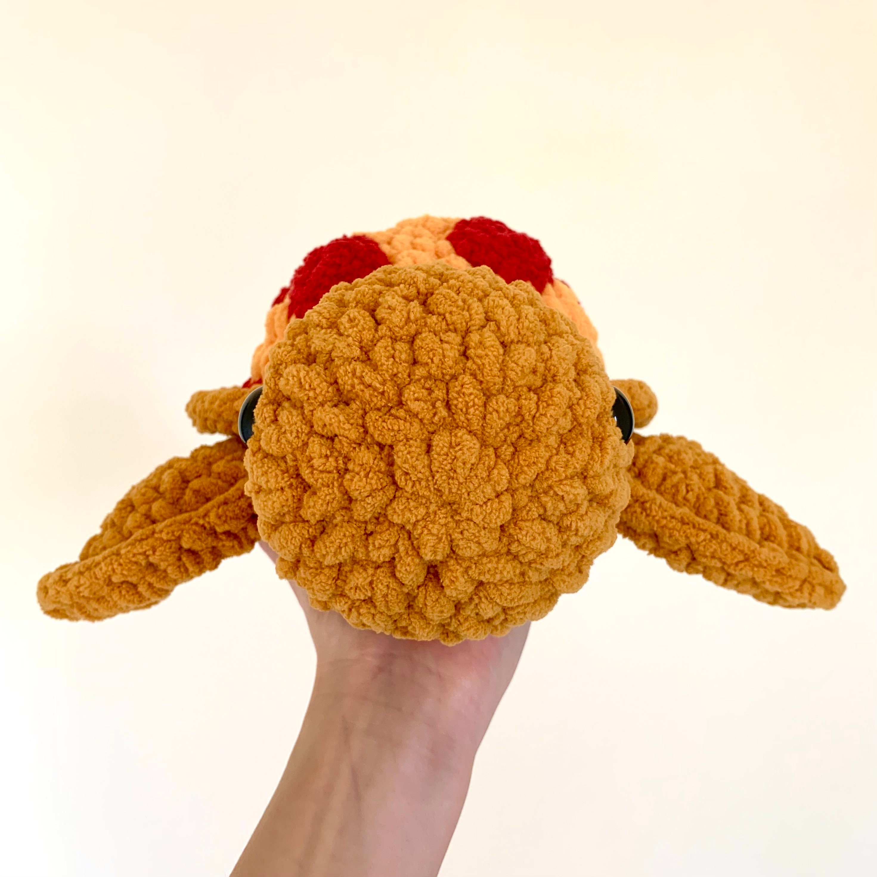 Pepperoni Pizza Turtle Handmade Crochet Amigurumi Plushie - Etsy