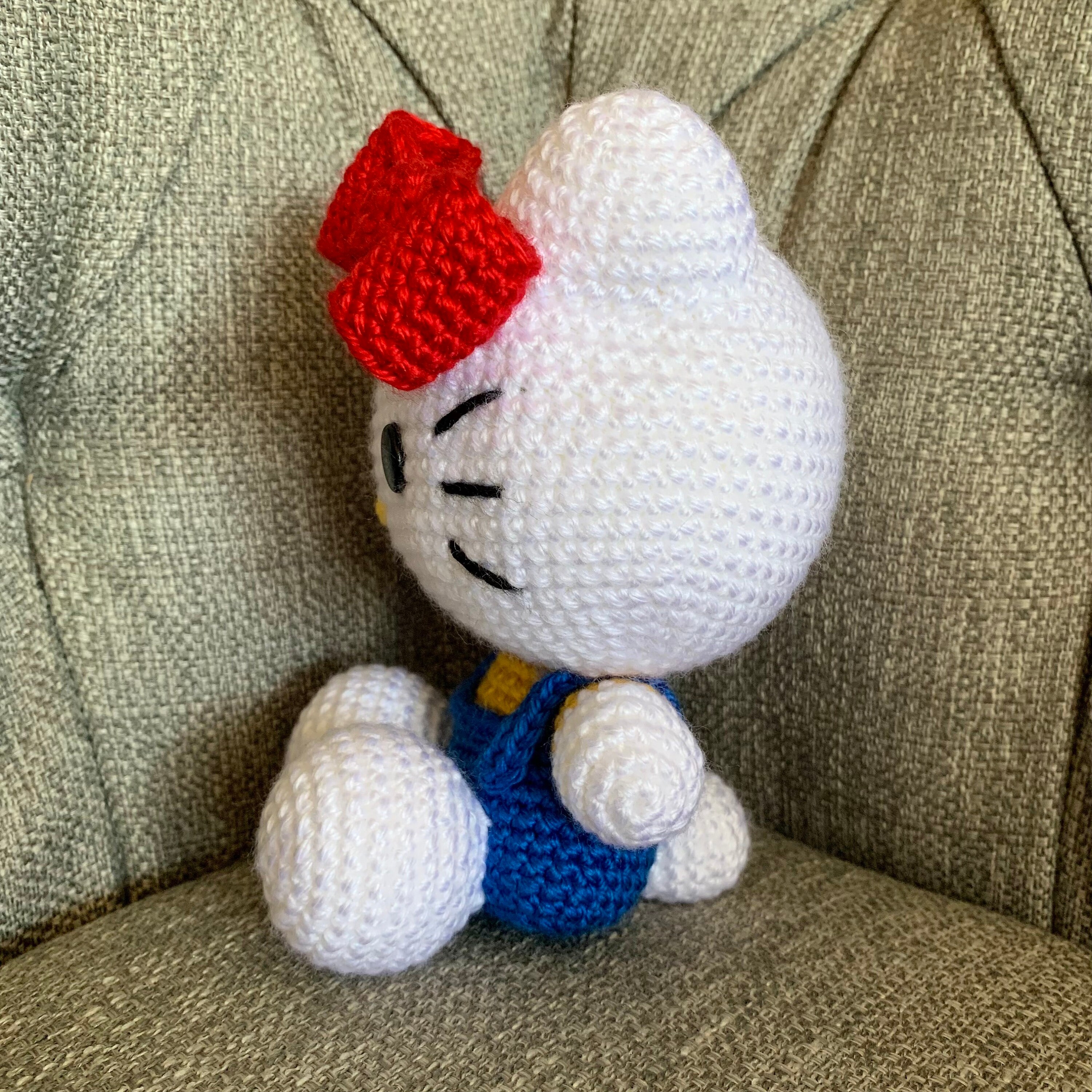 Hello Kitty Handmade Crochet Amigurumi Plushie - Etsy