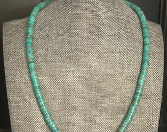 Campitos Turquoise 18 5mm Heishi Necklace - Etsy