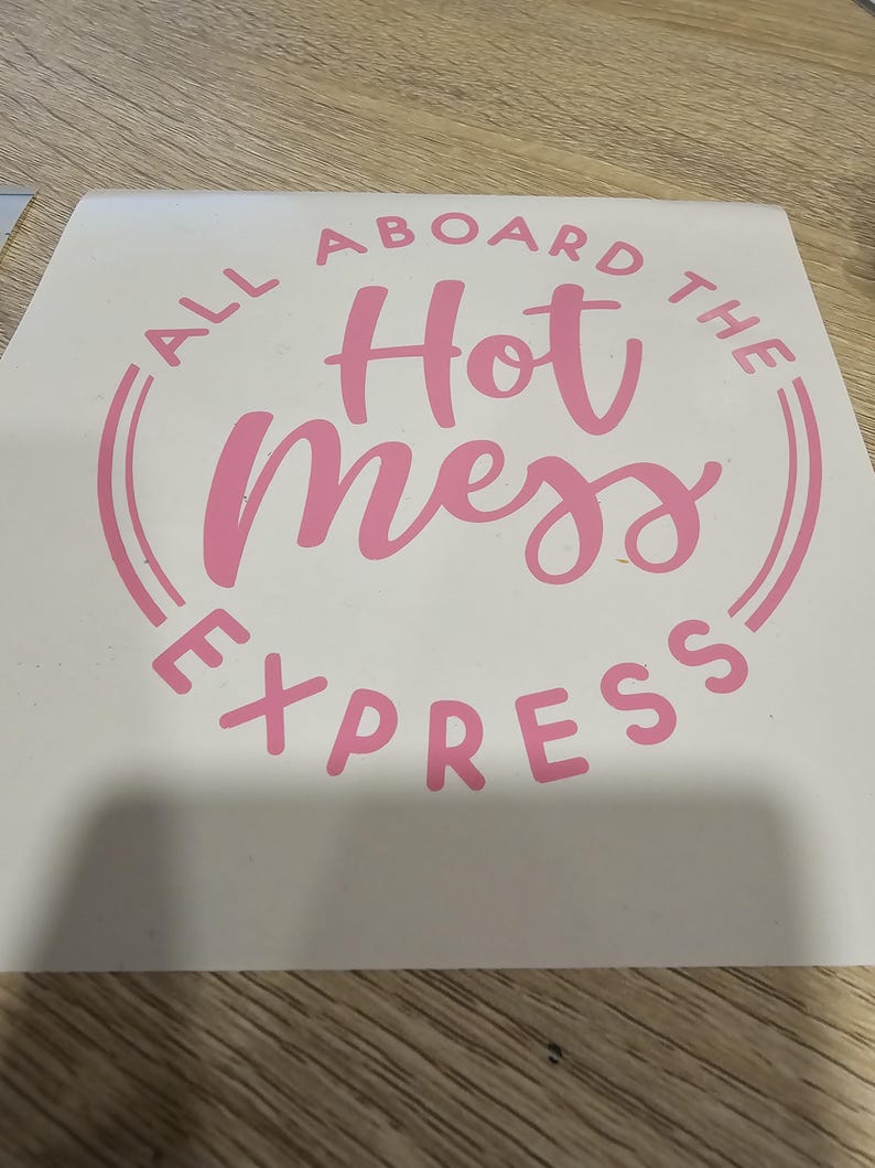 All Board the Hot Mess Express Car Decal - Etsy