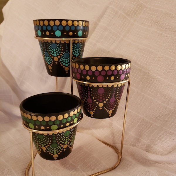 Dot Mandala Pot - Etsy