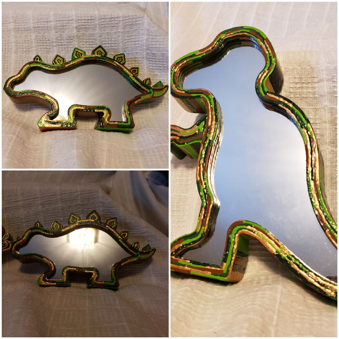 Dinosaur Mirrors T-rex Stegosaurus - Etsy