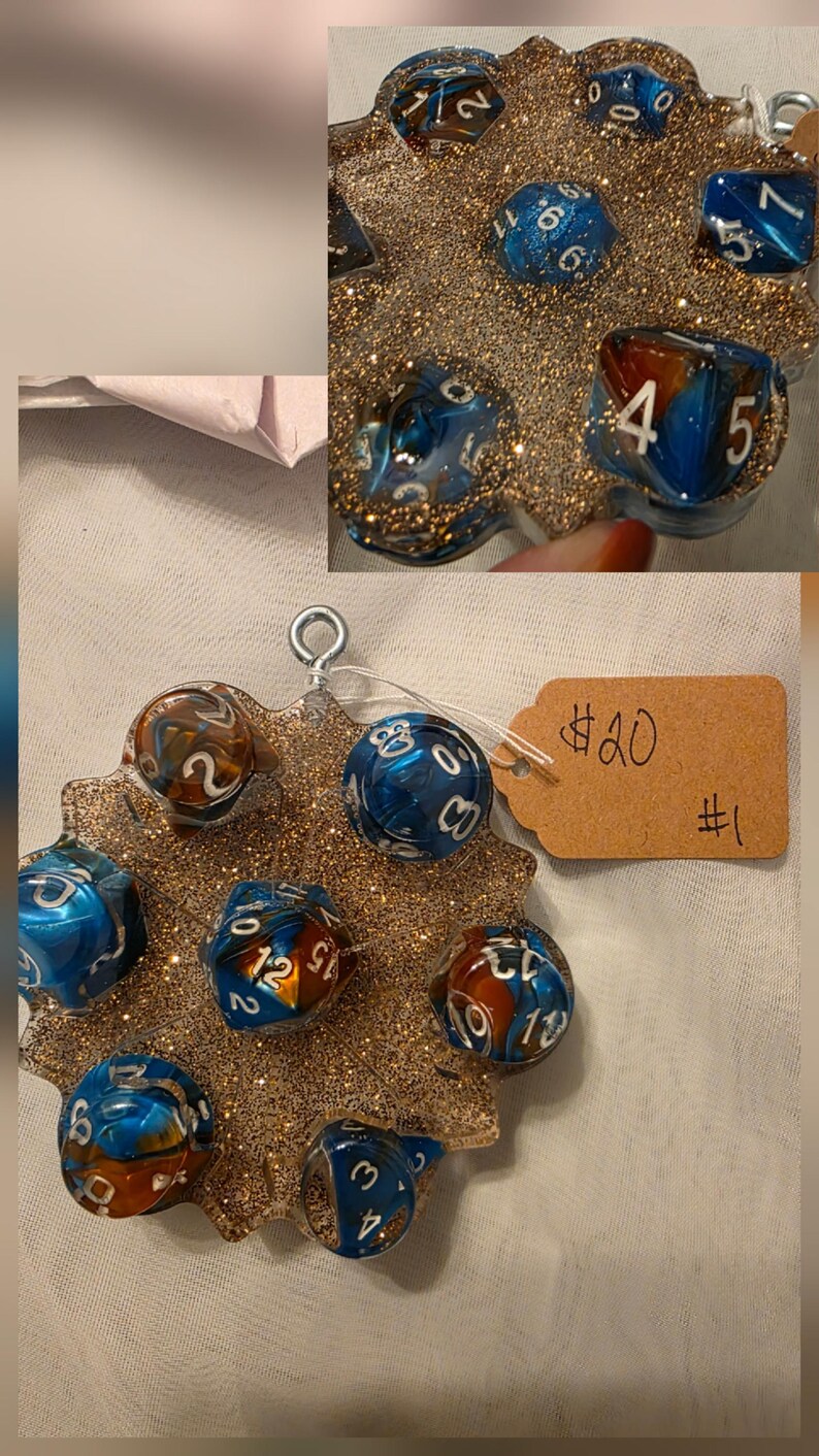 Game Dice Snowflake Ornaments - Etsy