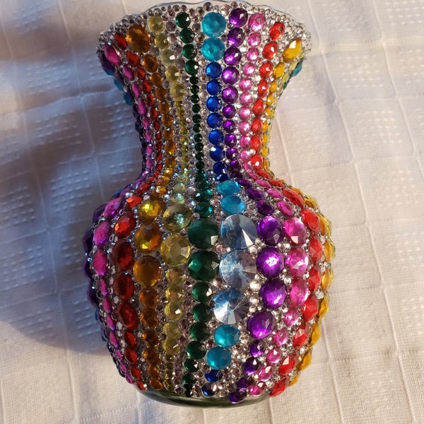 Rhinestone Vases - Etsy