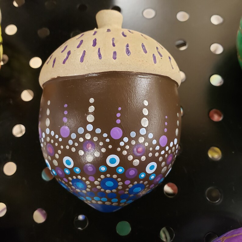 Ceramic Acorn Dot Mandala - Etsy