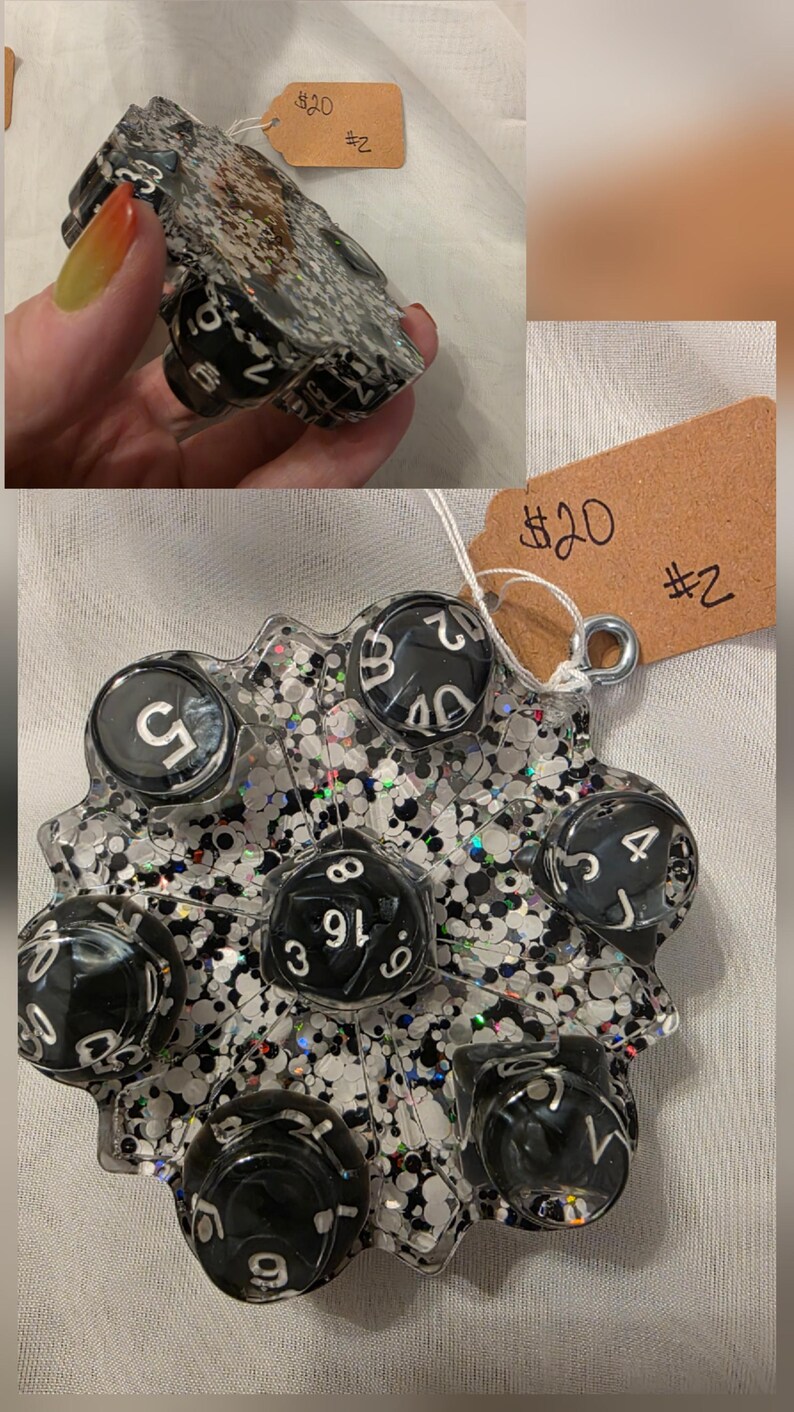 Game Dice Snowflake Ornaments - Etsy