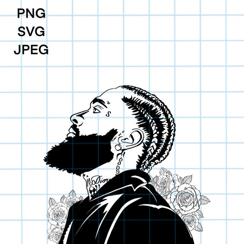Nipsey Hussle Svg File Perfect For Cricut Nipsey Hussle Etsy