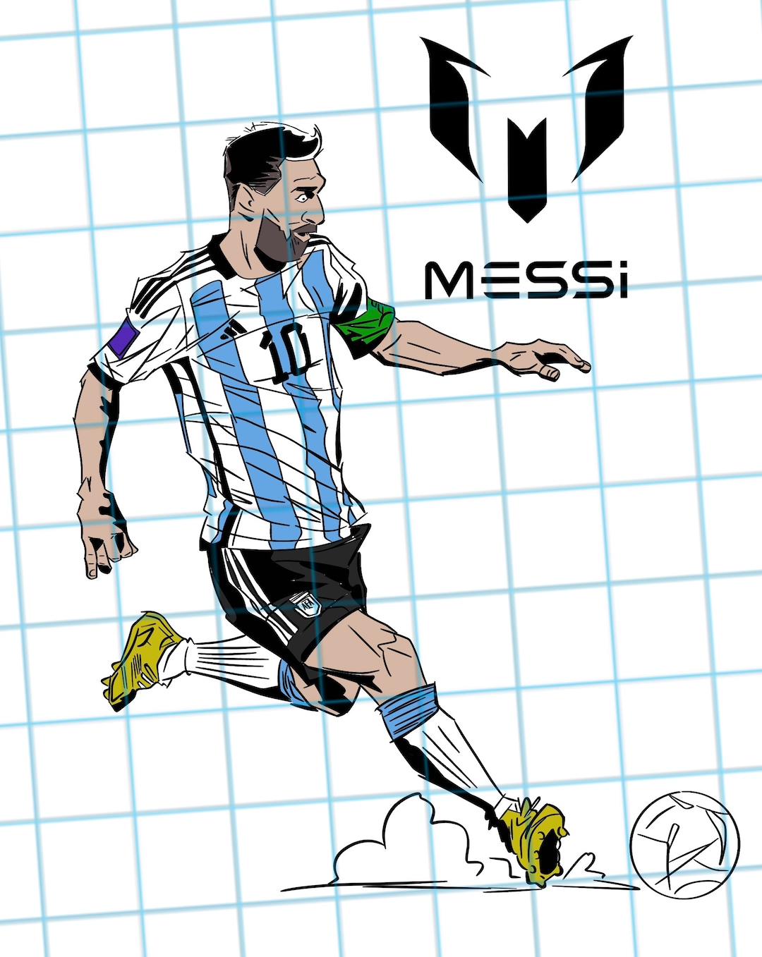 Leonel Messi SVG - Etsy