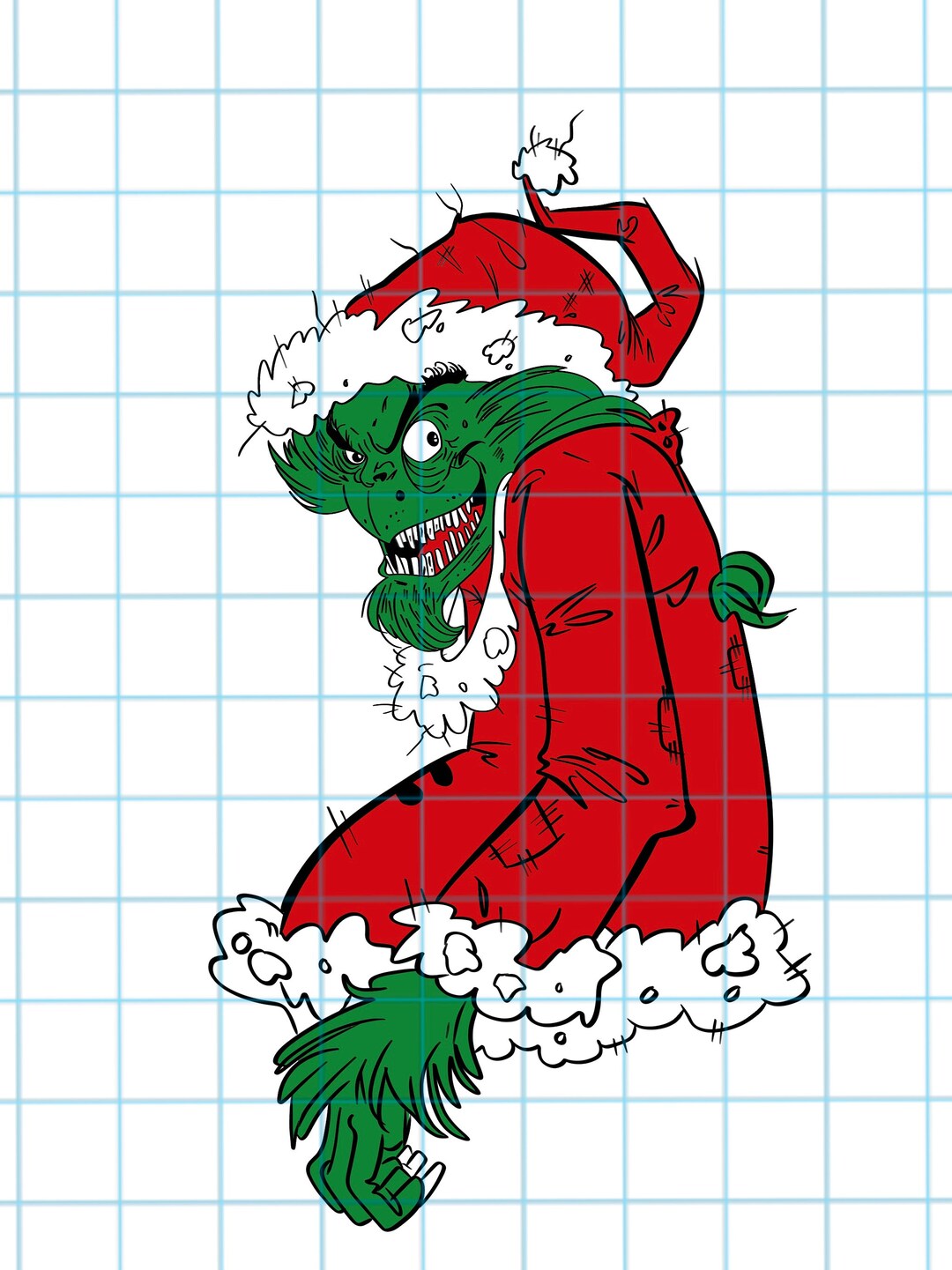 The Grinch. Grinch SVG File Resting Grinch Face Christmas - Etsy