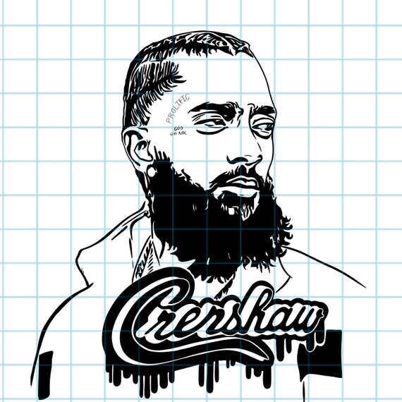 Nipsey Hustle Svg Nipsey Clipart Crenshaw Nipsey Hustle Etsy