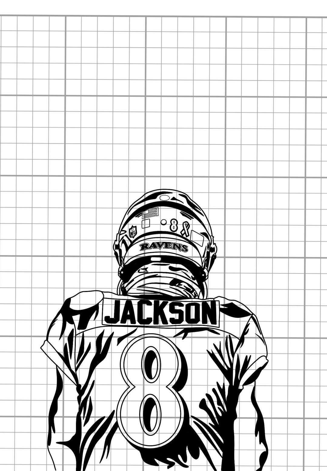 Lamar Jackson of the Baltimore Ravens SVG Files - Etsy