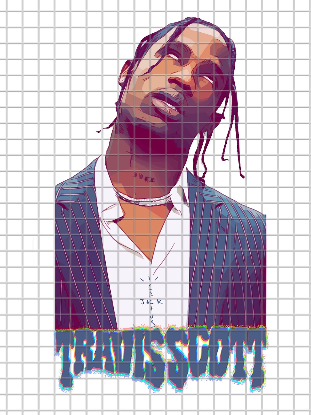 Travis Scott Tshirt Design. JPEG PNG. Print to Cut. Print File. Cactus ...