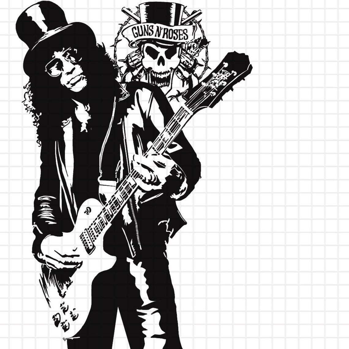 Slash SVG PNG JPEG. Guns and Roses Svg - Etsy