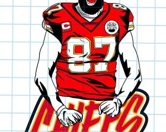 Travis Kelce Svg - Etsy