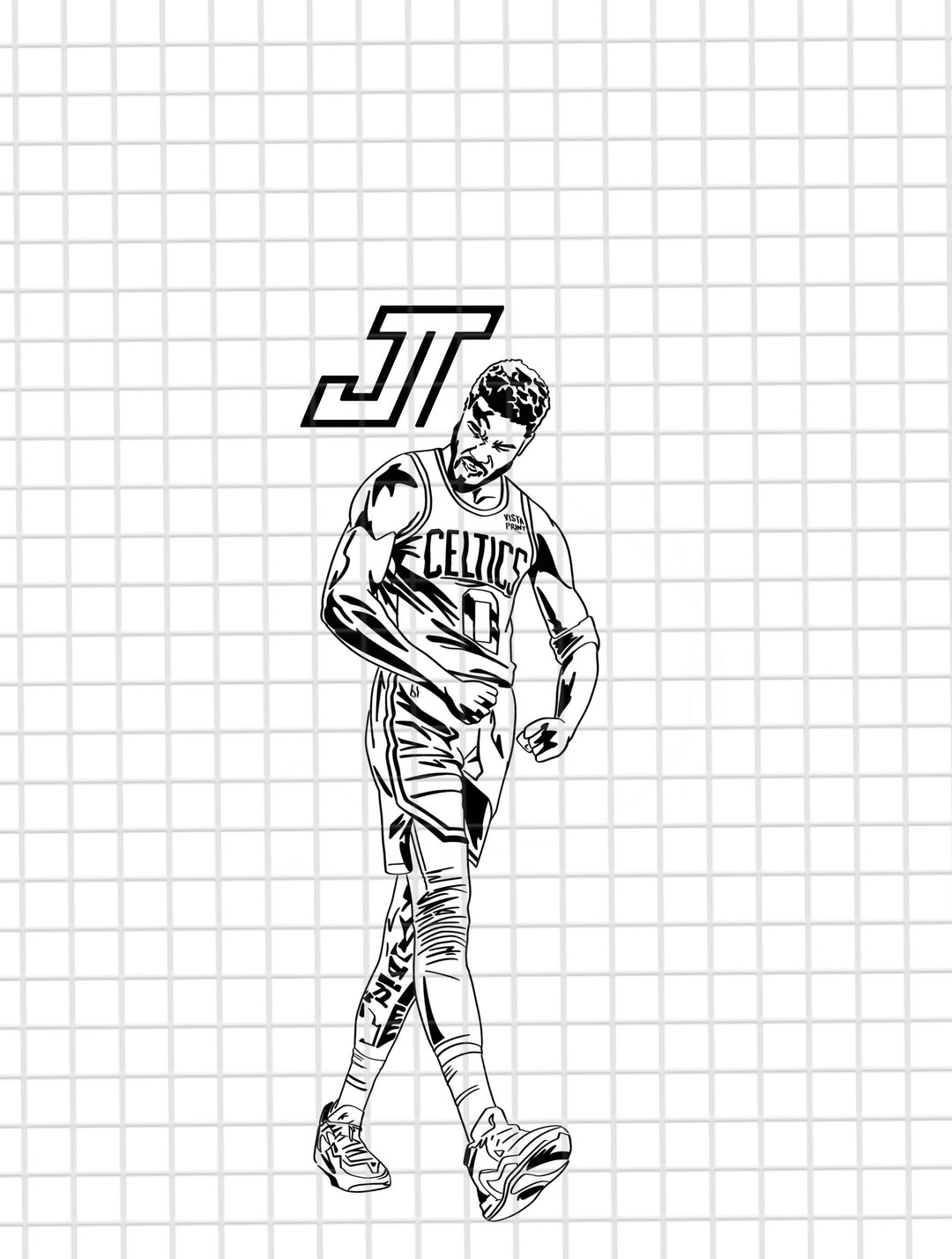 Jason Tatum Boston Celtics Svg File - Etsy Canada