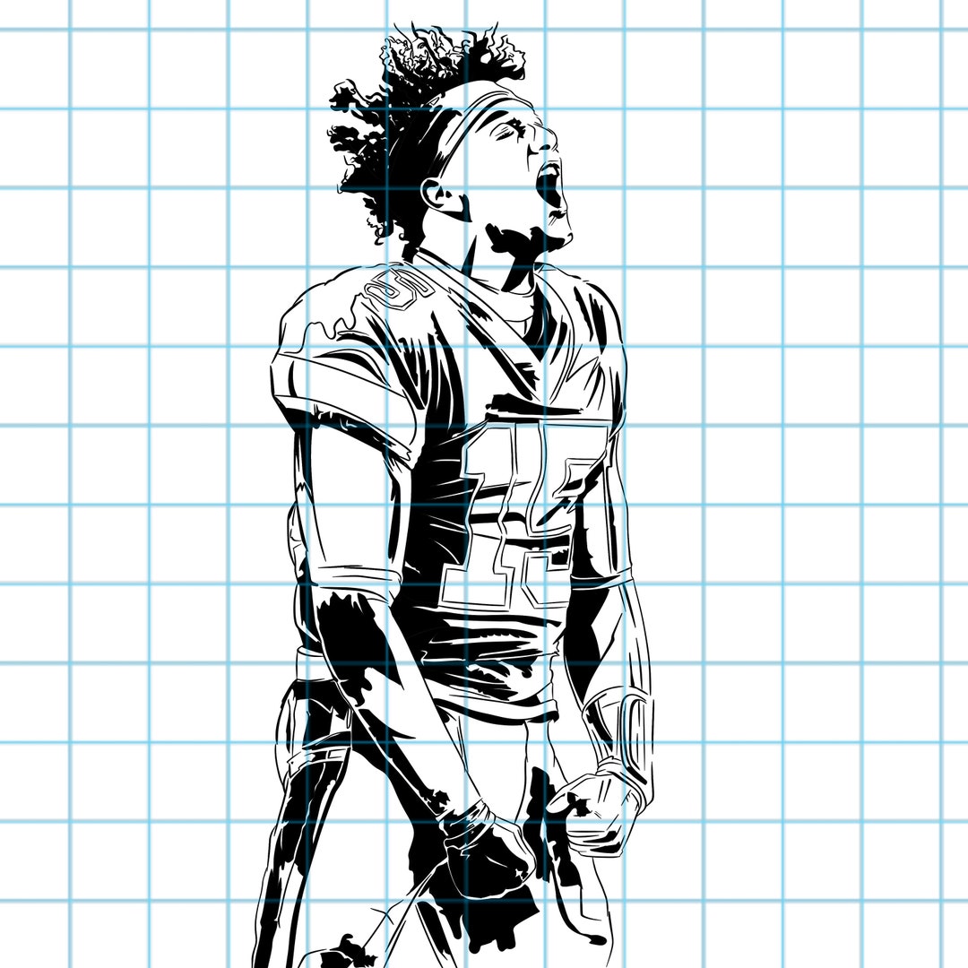 Patrick Mahomes Svg. Cricut Cutfile. Coloring Page. Mahomes Tshirt ...