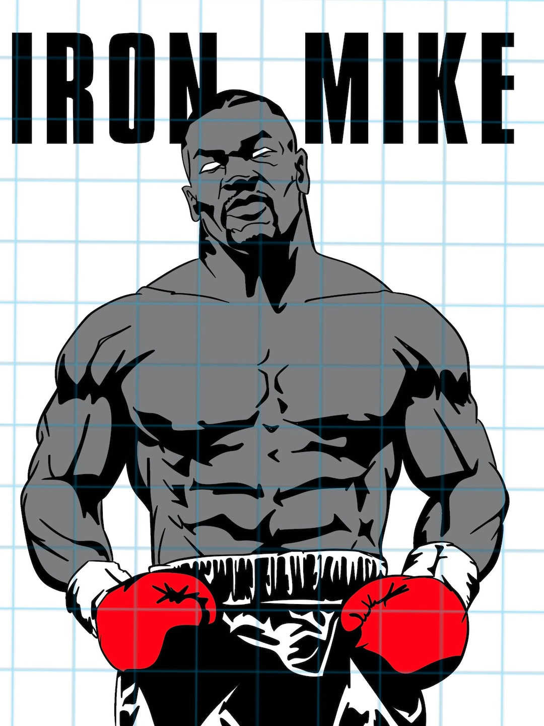 Mike Tyson SVG Iron Mike Clipart, Tshirt Design - Etsy
