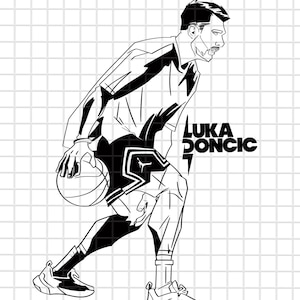 Luka Doncic, Dallas Mavericks Svg File - Etsy