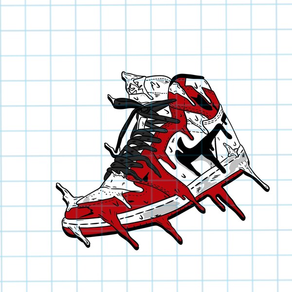 Sneakers Drip Stickers - Etsy