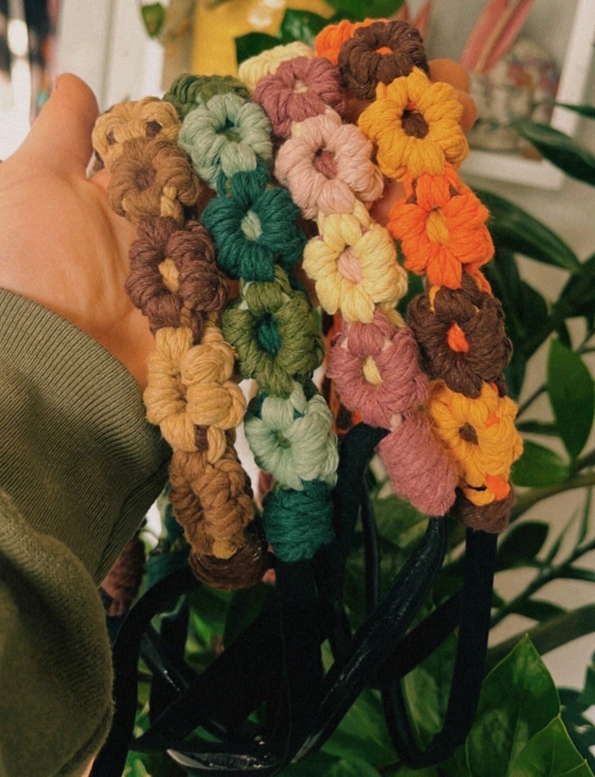 Macrame Flower Crown Headband - Etsy
