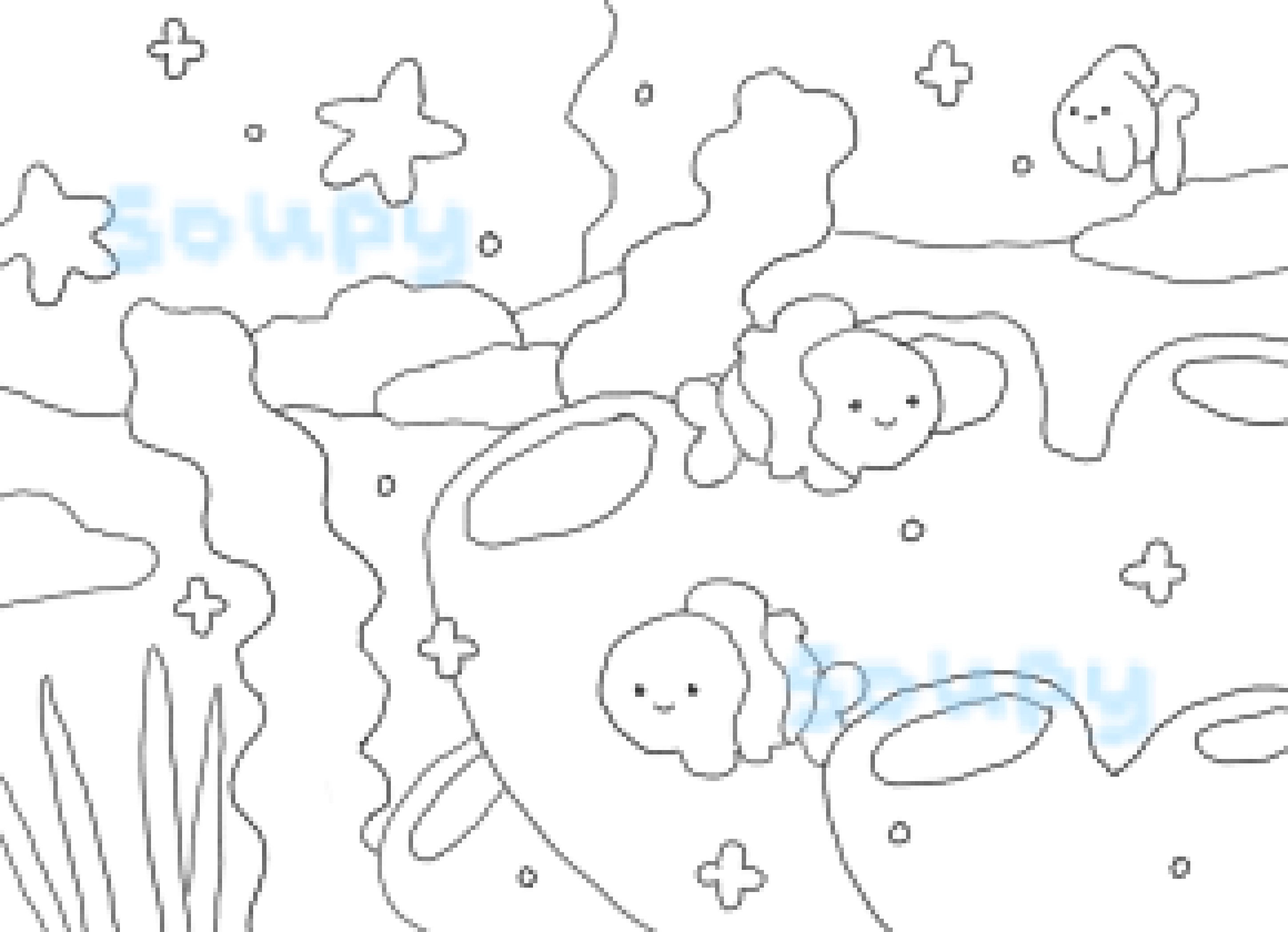 Ocean-themed Colouring Page Pack - Etsy