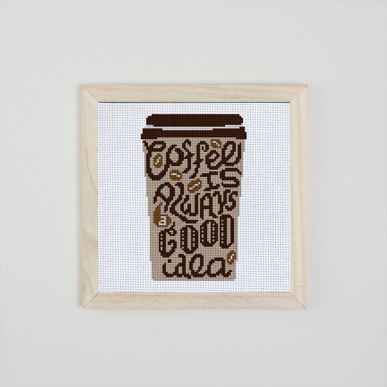 Coffee Time Cross Stitch Pattern Instant Download, Coffee Lovers Gift, Coffee Cup Cross Stitch ...