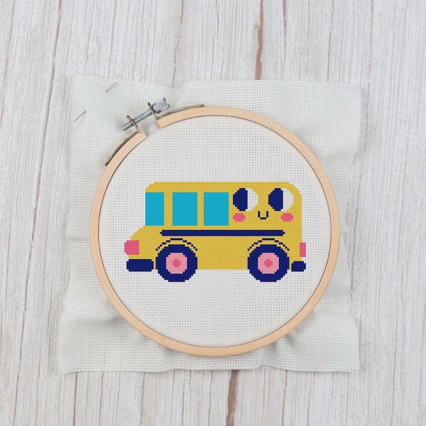 Bus Driver Cross Stitch - Etsy