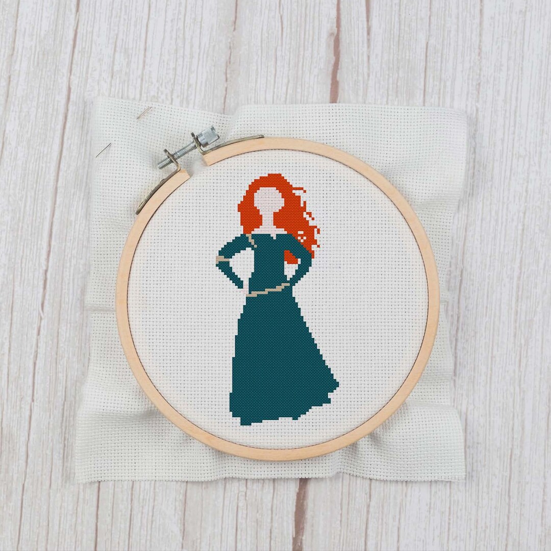 Merida - Cross Stitch Pattern Instant Download, DIY Girl Gift, Strong ...