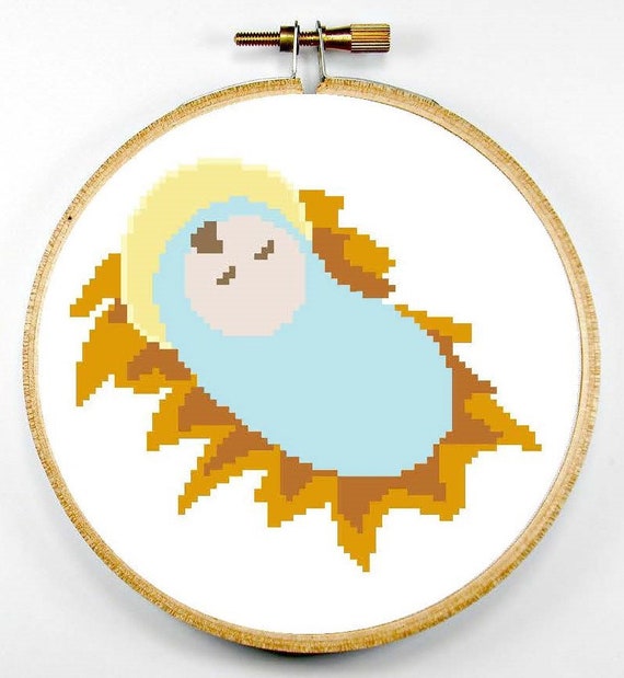 Baby Jesus Cross Stitch Pattern Instant Download | Etsy