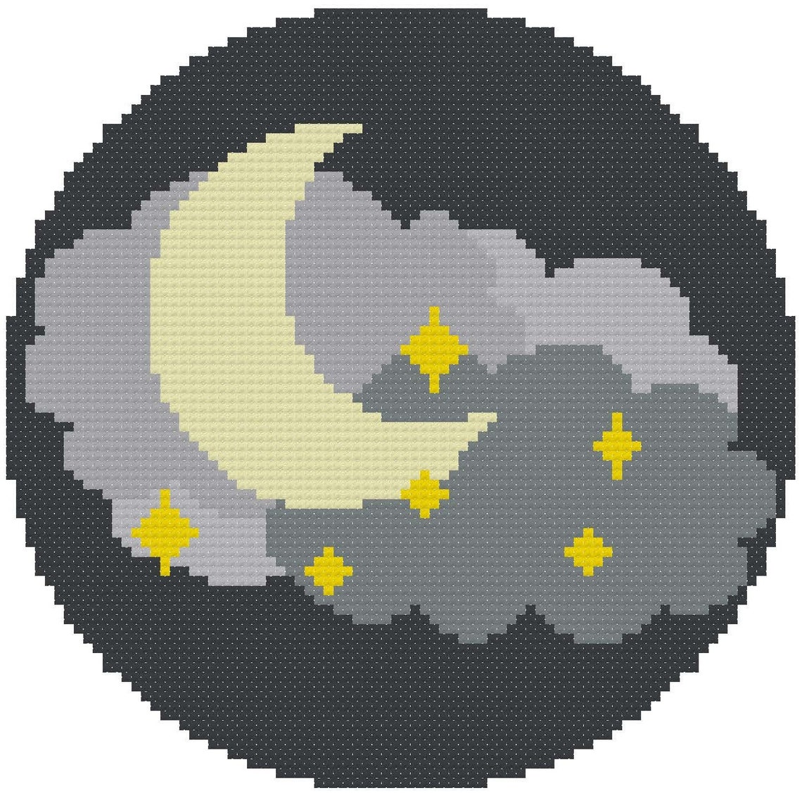 Night Sky Cross Stitch Pattern Instant Download - Etsy