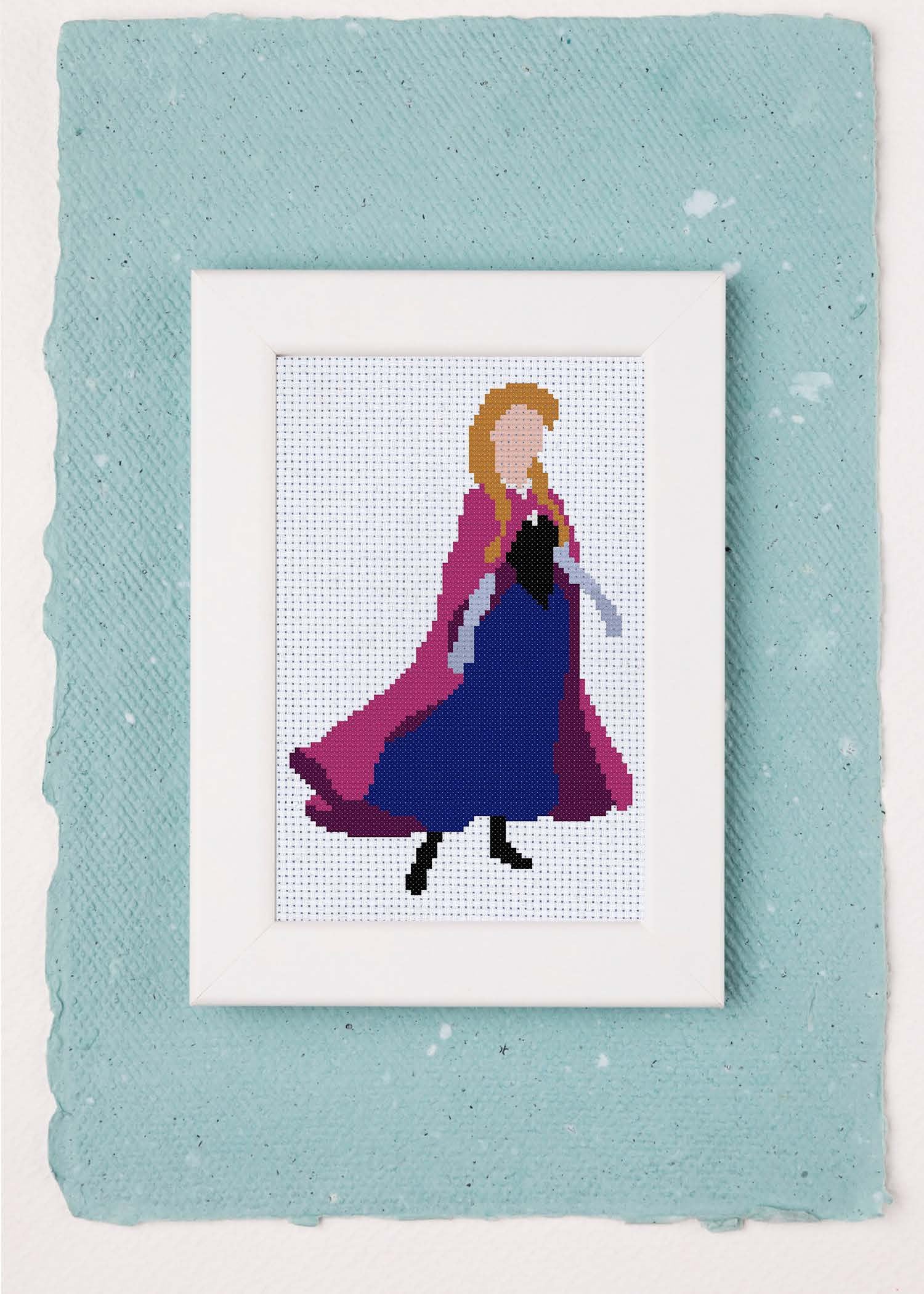 Anna - Cross Stitch Pattern Instant Download, DIY Girl Gift, Strong ...