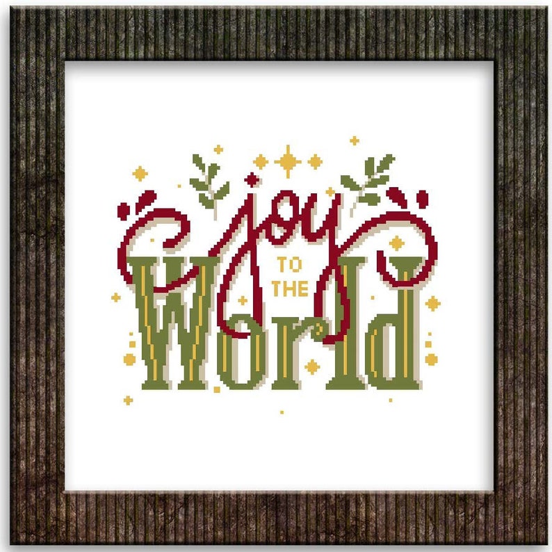 Joy to the World Cross Stitch Pattern Instant Download - Etsy