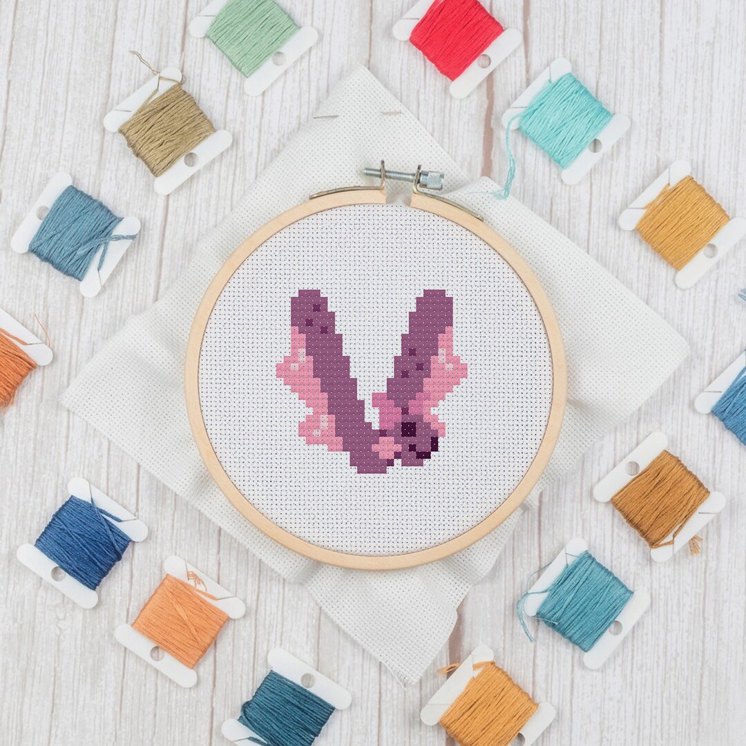 MINI V is for Vampire Bat - Cross Stitch Pattern Instant Download, Mini ...
