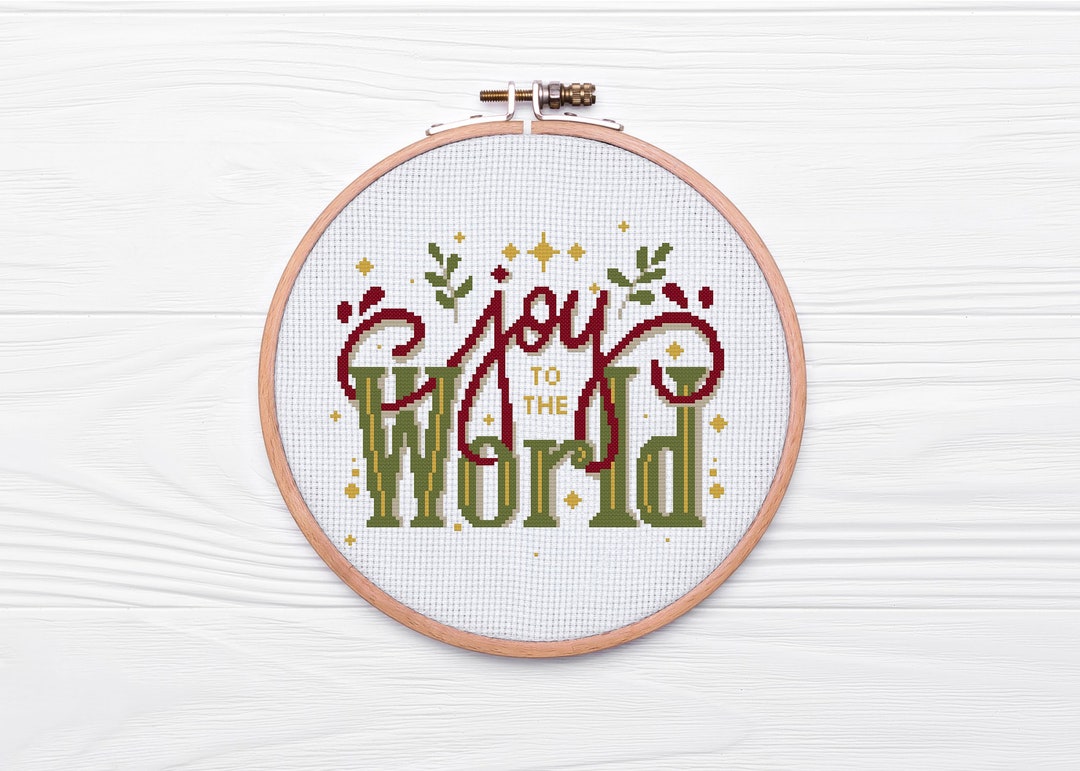 Joy to the World - Cross Stitch Pattern Instant Download, Christmas ...