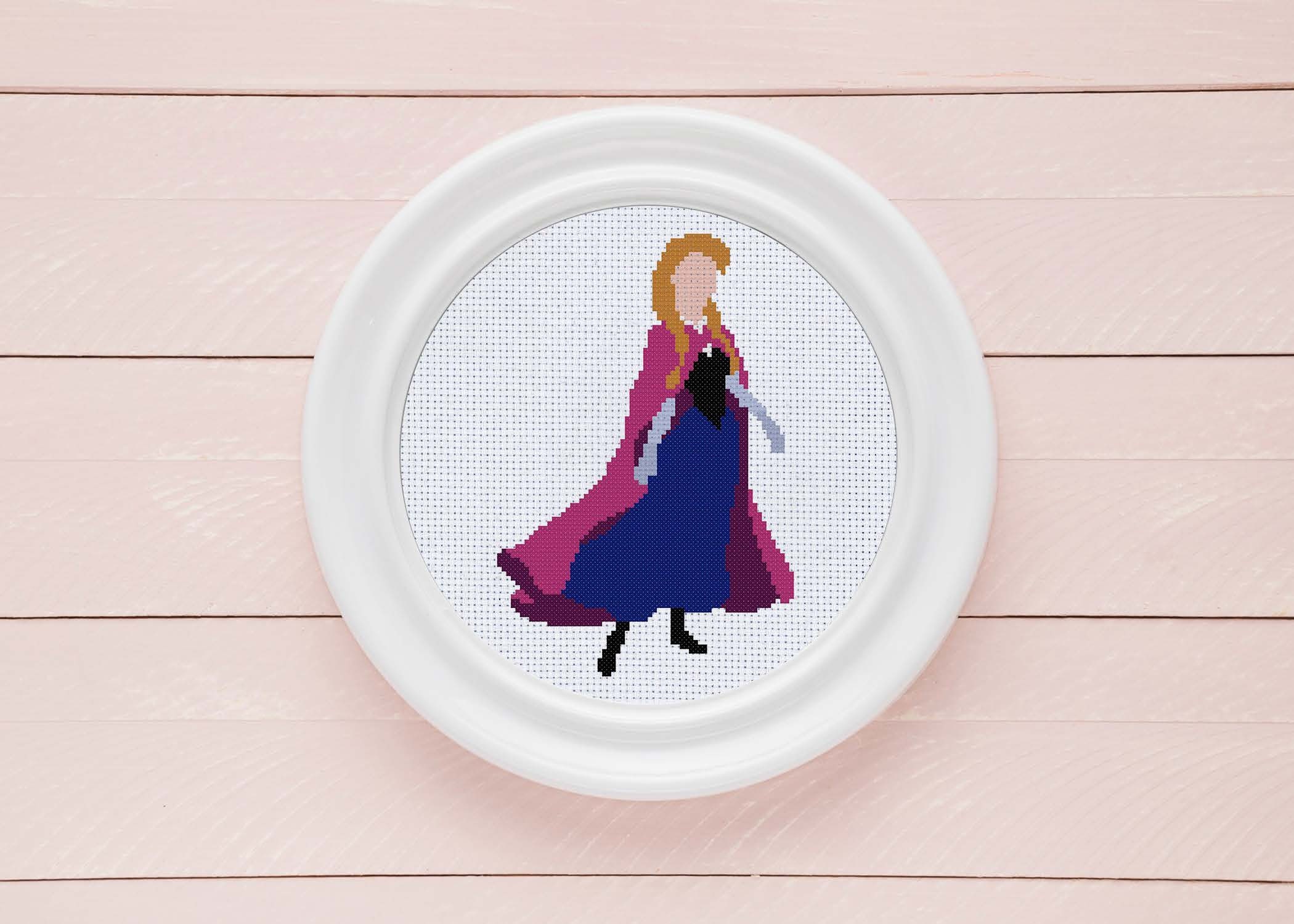 Anna - Cross Stitch Pattern Instant Download, DIY Girl Gift, Strong ...