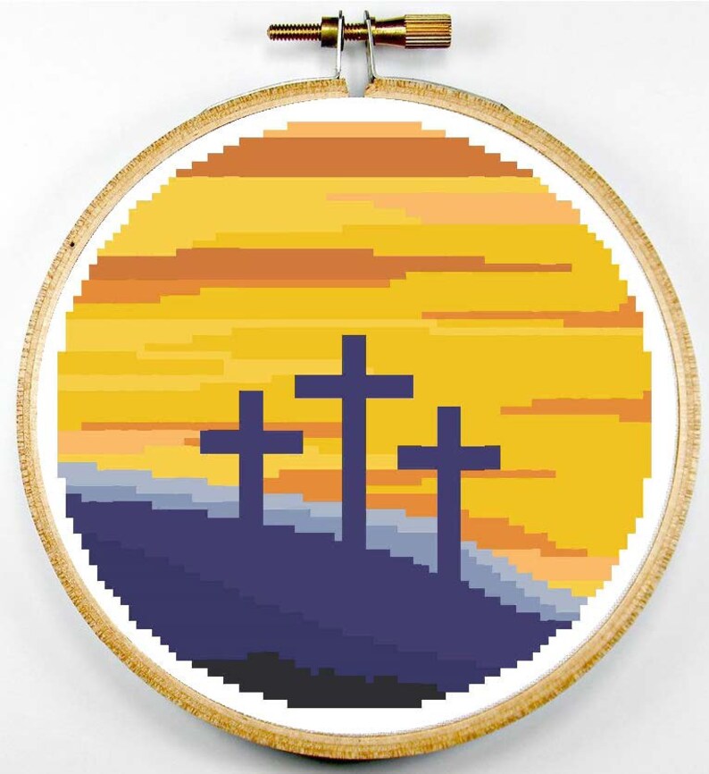 Three Crosses Cross Stitch Pattern Instant Download - Etsy