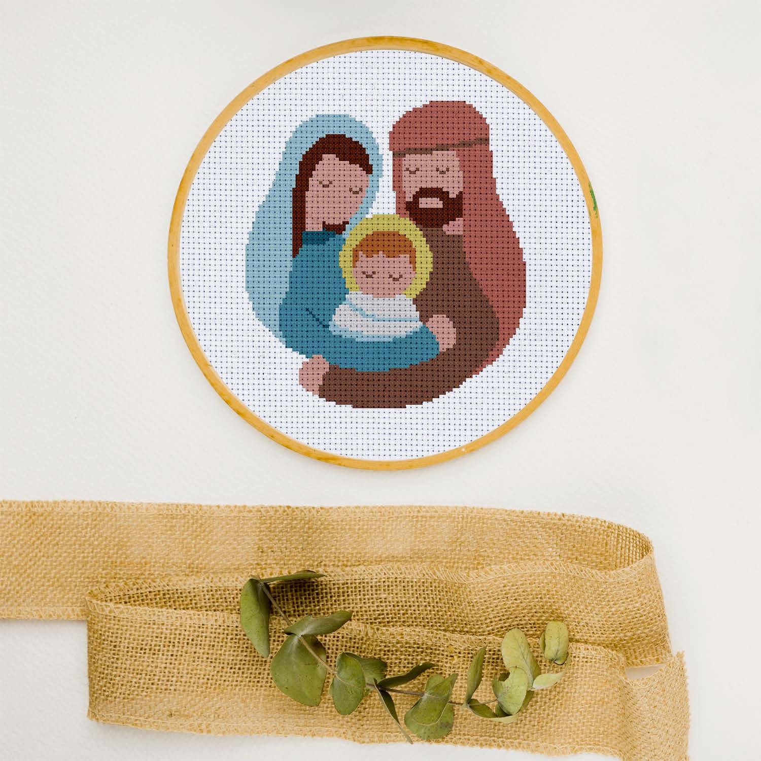 Nativity Cross Stitch Pattern Instant Download, Nativity Scene Cross ...