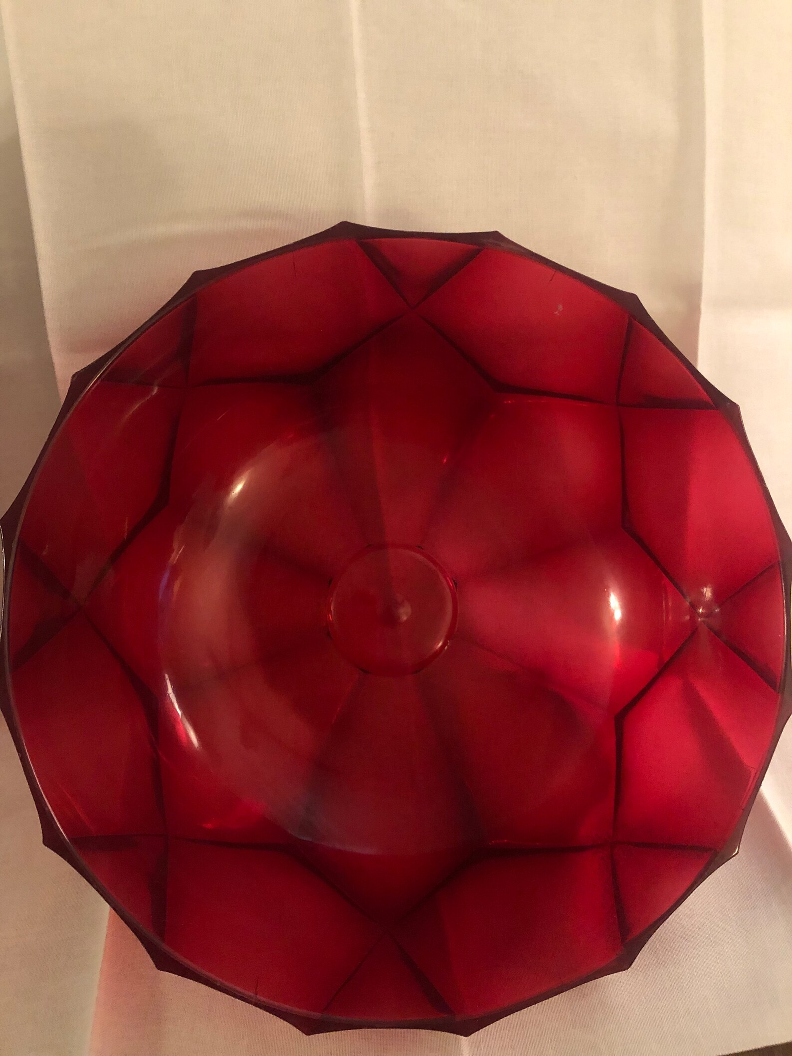 Vintage Gem Cut Regaline Plastic Bowl - Etsy