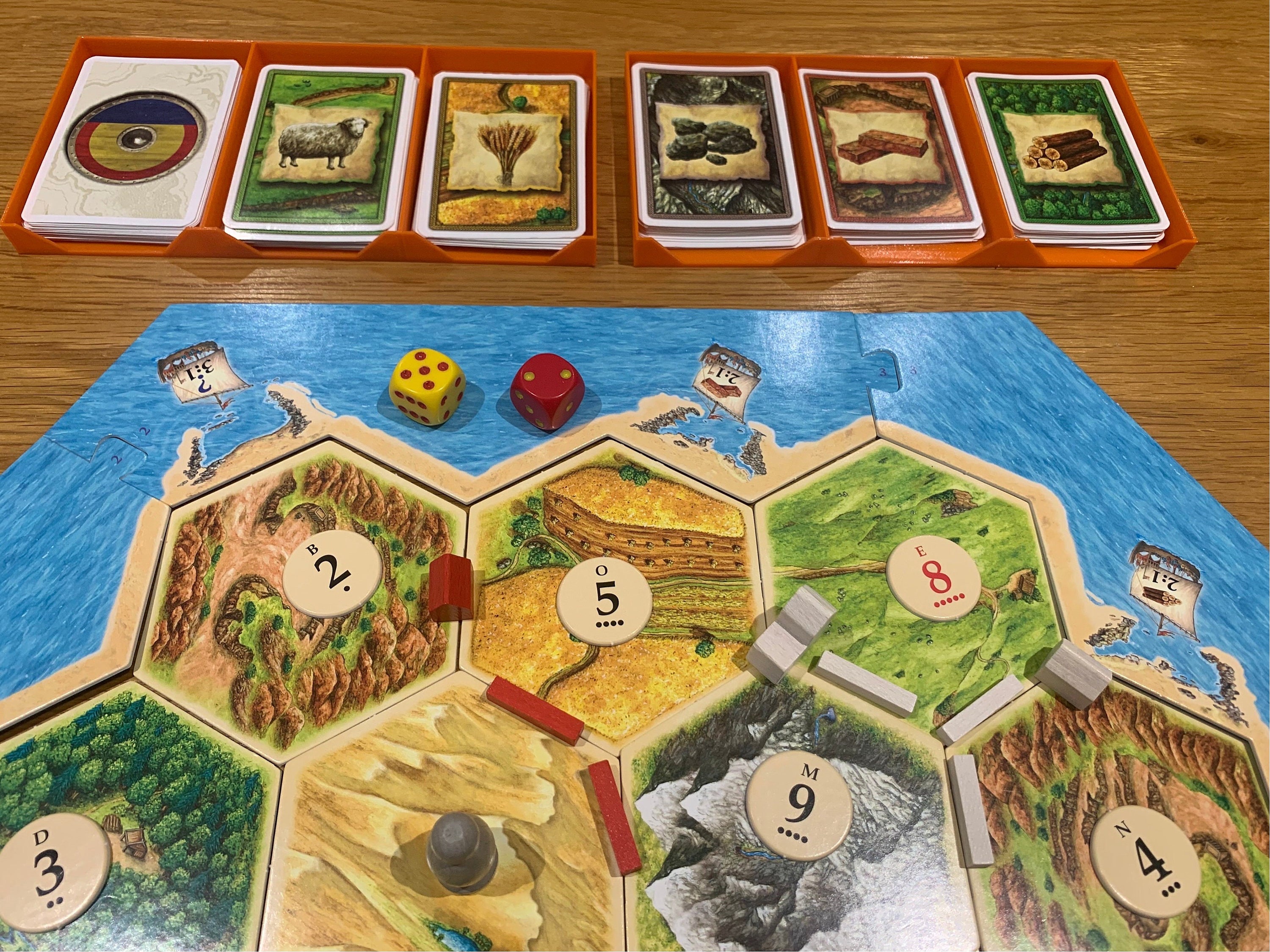 Catan Resource and Development Card Holders, Board Game Accessories ...