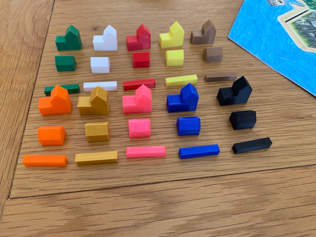 Catan Game Pieces, Settlers of Catan - Geek Gift, Birthday Gift ...