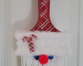 Paintbrush Santa Ornaments, Christmas Tree Ornaments, Paintbrush ...