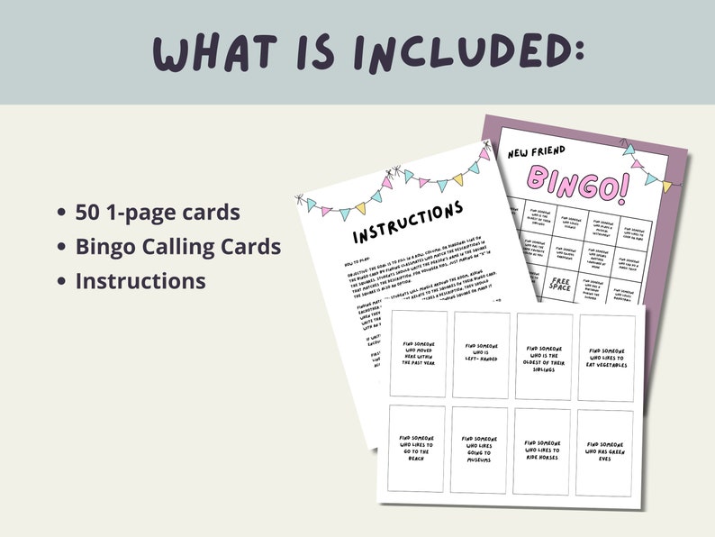 Icebreaker Bingo Game for Kids Classroom Bingo Icebreaker Activity for ...