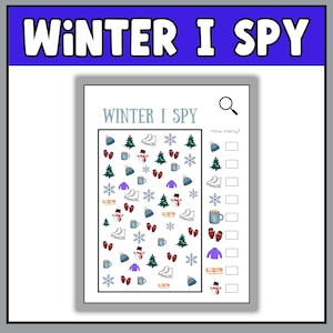 Winter I Spy Game | Winter Seek and Find | Winter Classroom Game ...