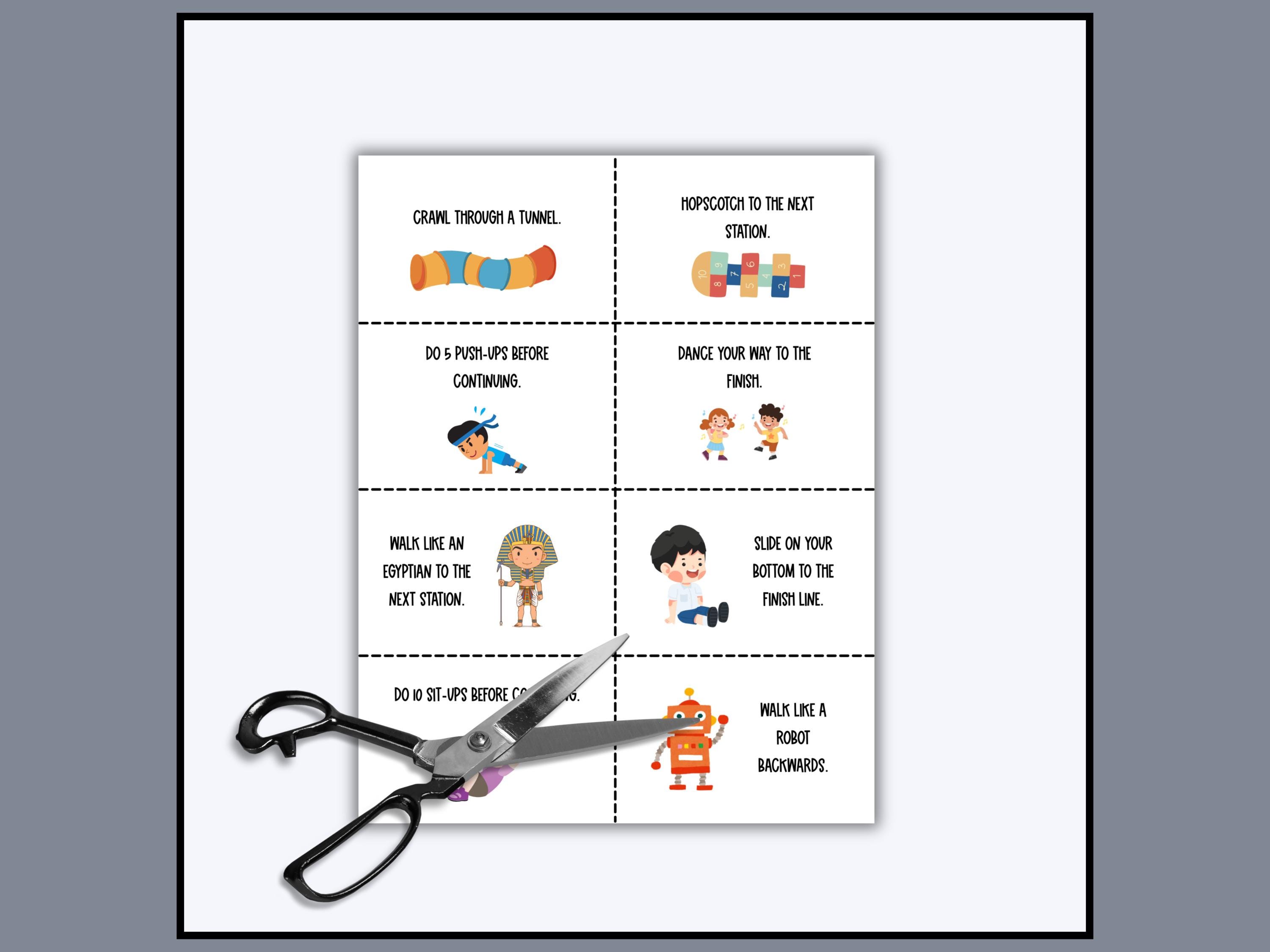 Kids Fitness Cards: Brain Breaks & Obstacle Course Ideas (PDF) - Etsy