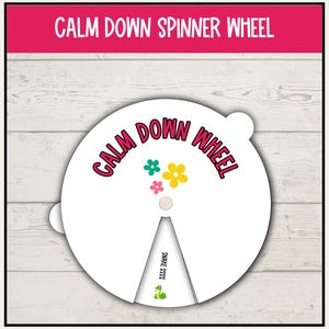Calm Down Spinner Wheel: Breathing Exercises for Kids (PDF) - Etsy