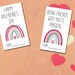Printable Boho Rainbow Valentine Cards: Kids Gift Tag (digital Download ...